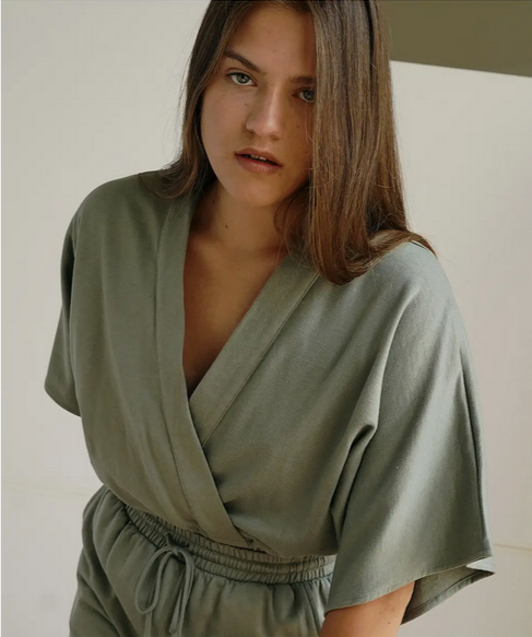 Organic Hemp Crop Kimono – Hakimia